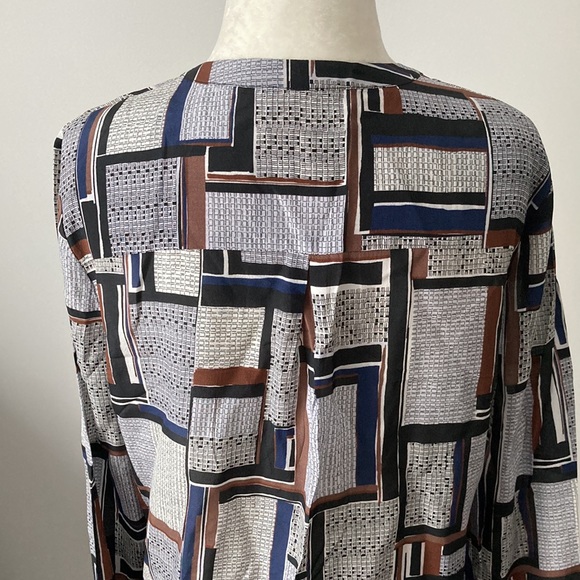 NIC+ZOE | Tops | Nic Zoe Falling Cube Blouse From Texas By Ciao | Poshmark